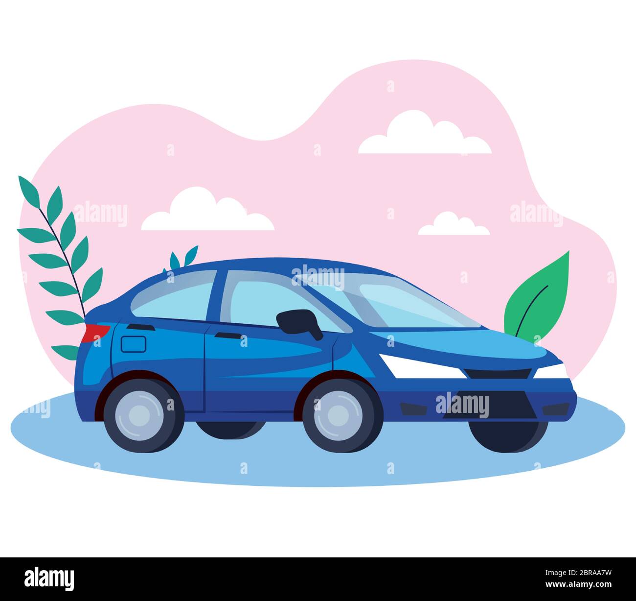 Luxury sedan street Stock Vector Images - Alamy
