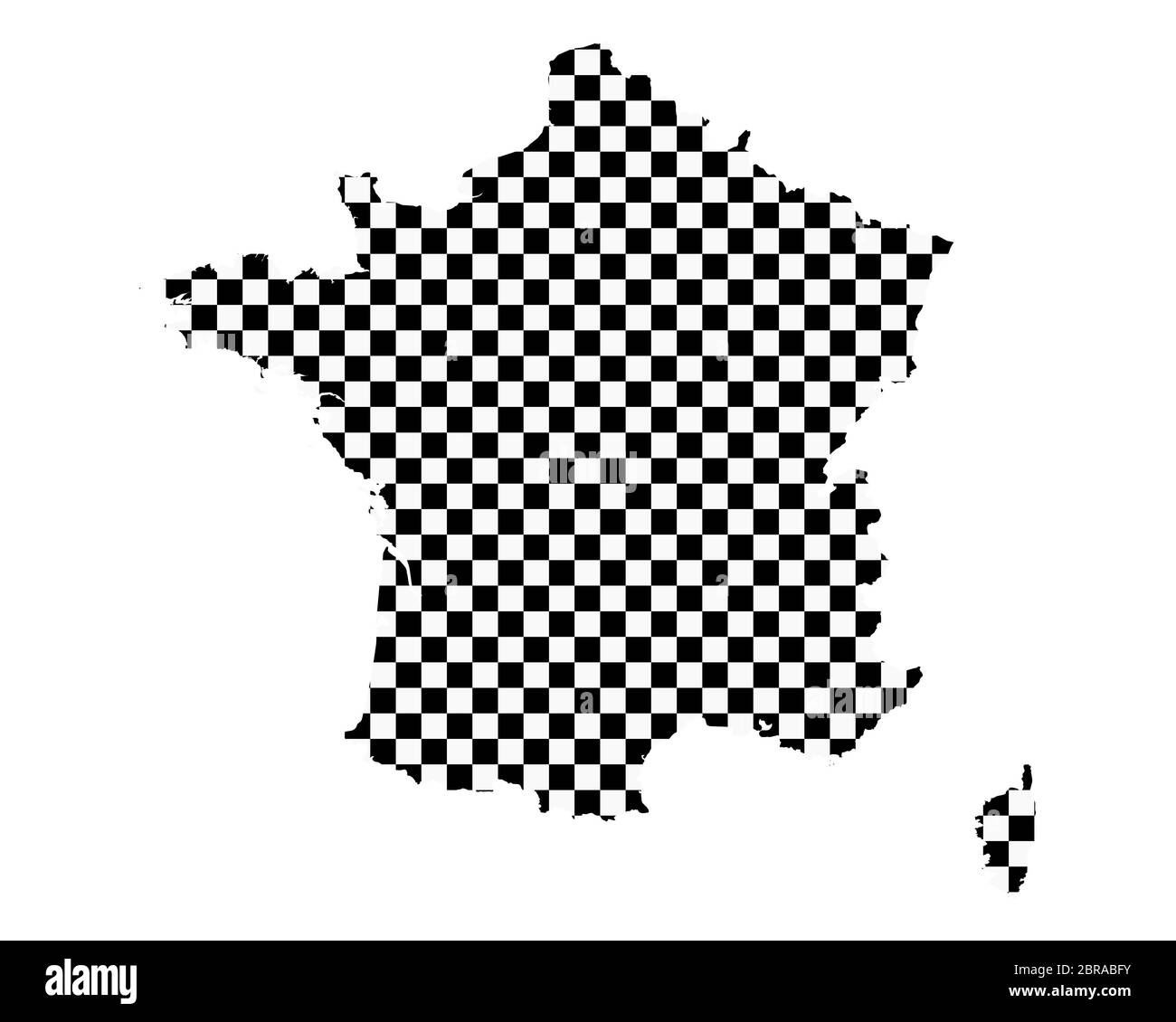 Map france in black Cut Out Stock Images & Pictures - Alamy