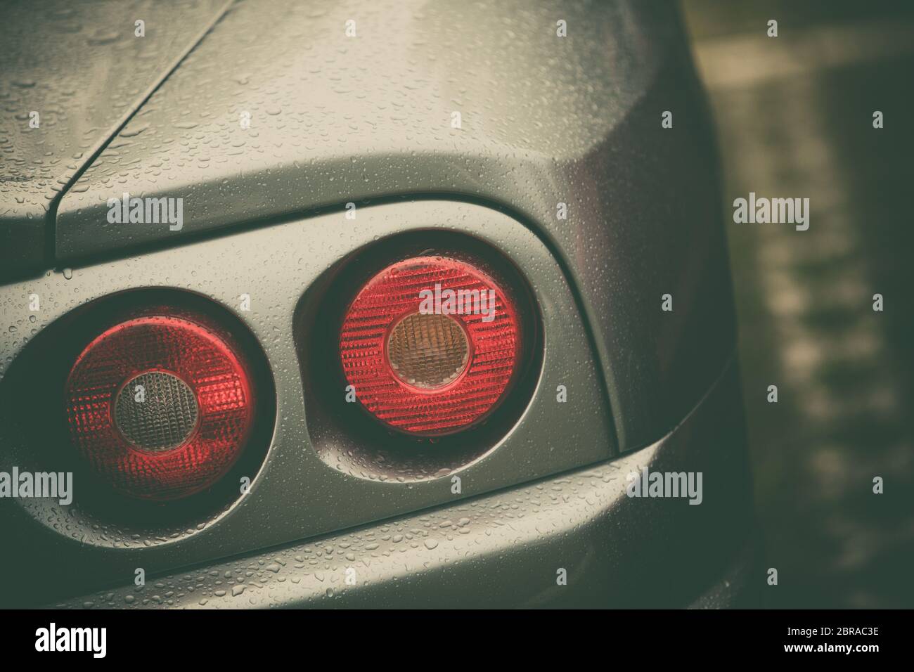 Car stopping at red light hi-res stock photography and images - Alamy