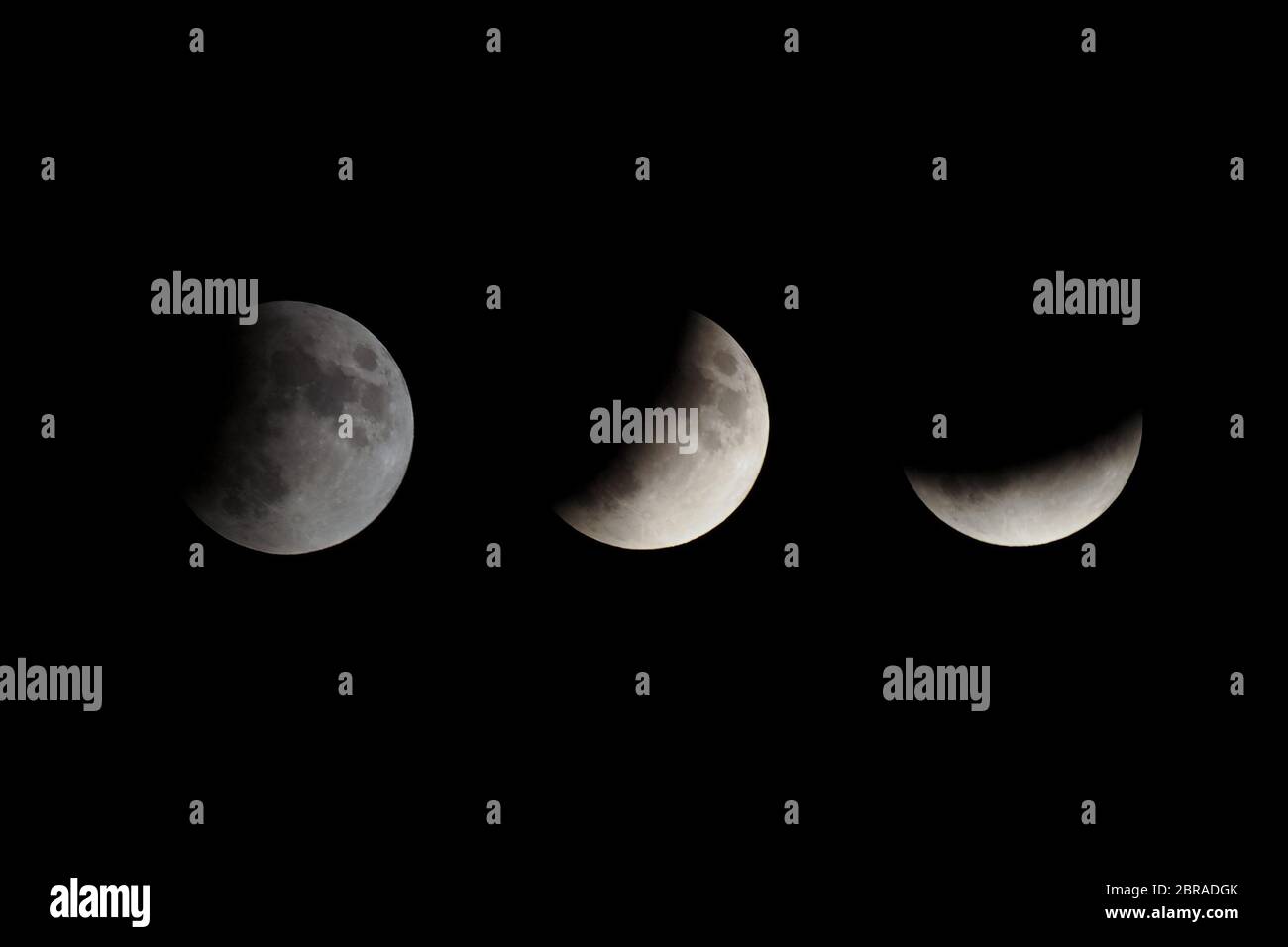 Phases of a lunar eclipse hi-res stock photography and images - Alamy