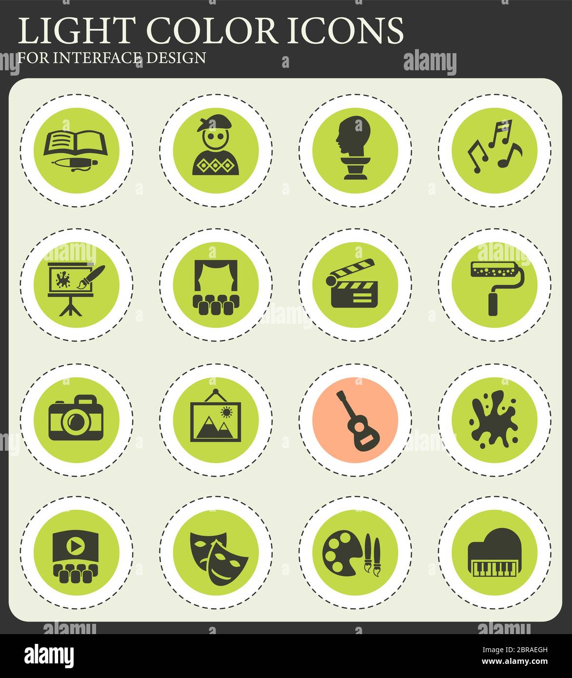 art web icons for user interface design Stock Photo - Alamy