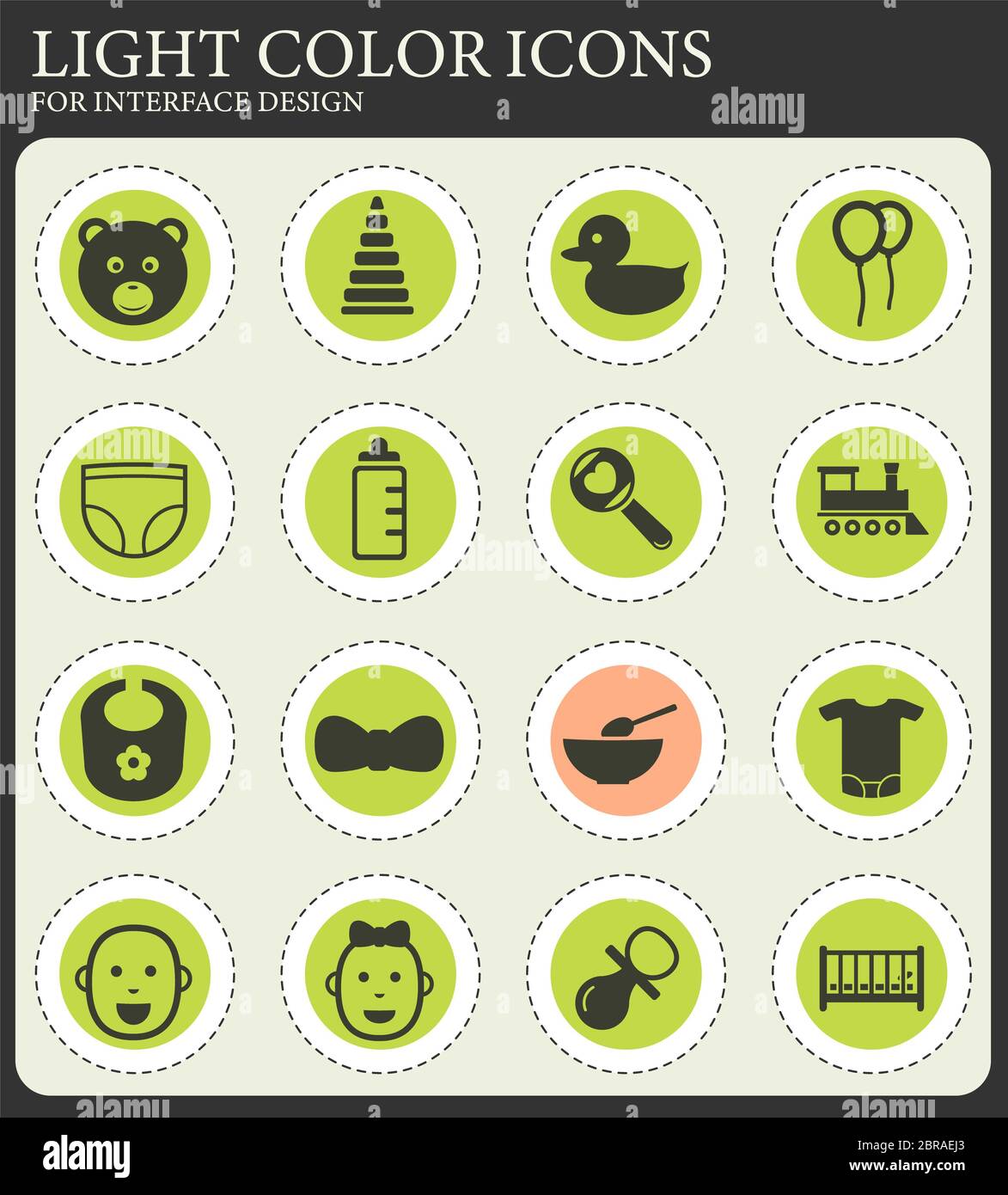 baby web icons for user interface design Stock Photo - Alamy