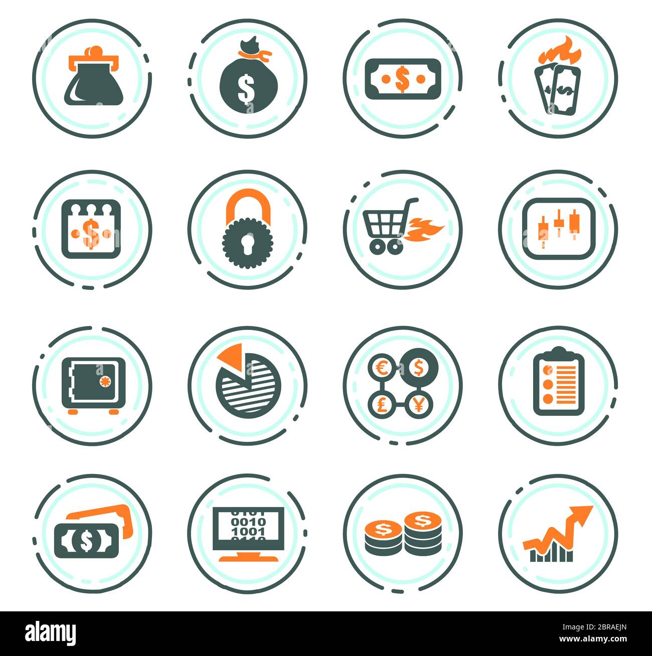 E-commers vector icons for user interface design Stock Photo - Alamy