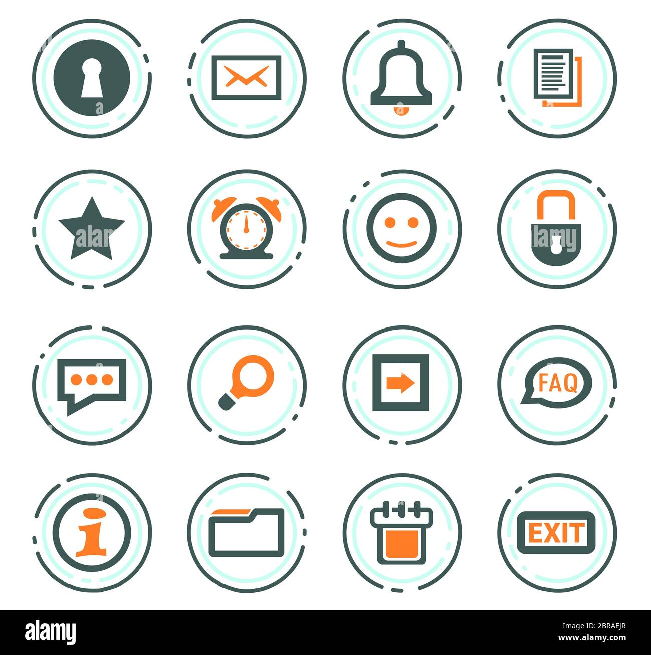 Forum interface web icons for user interface design Stock Photo - Alamy