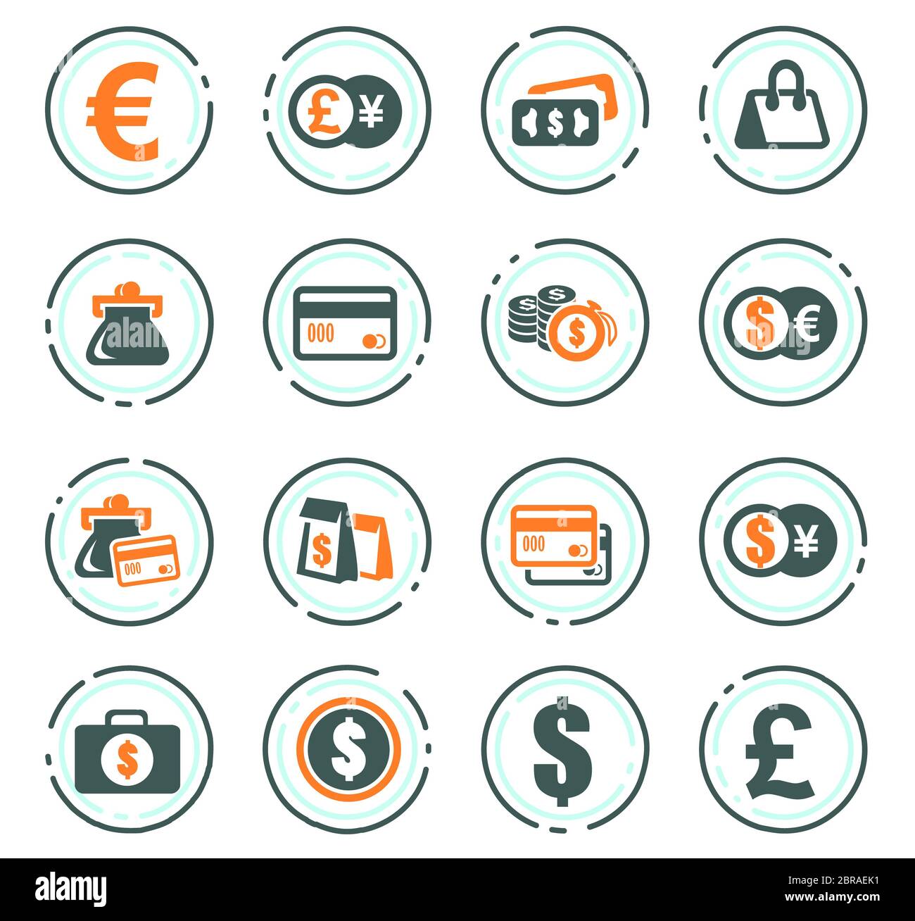 E-commers vector icons for user interface design Stock Photo - Alamy