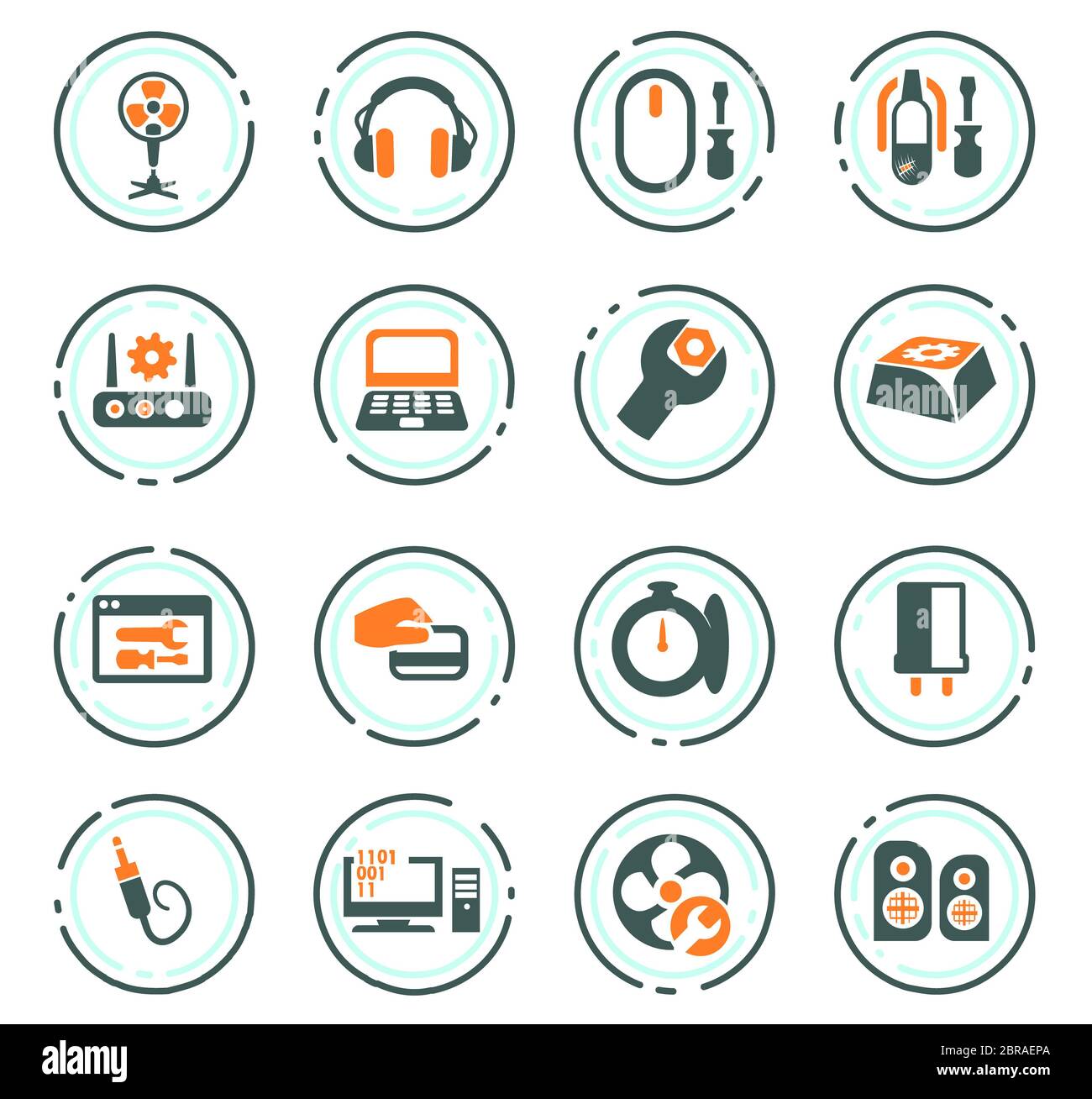 Electron icons set for web sites and user interface Stock Photo - Alamy