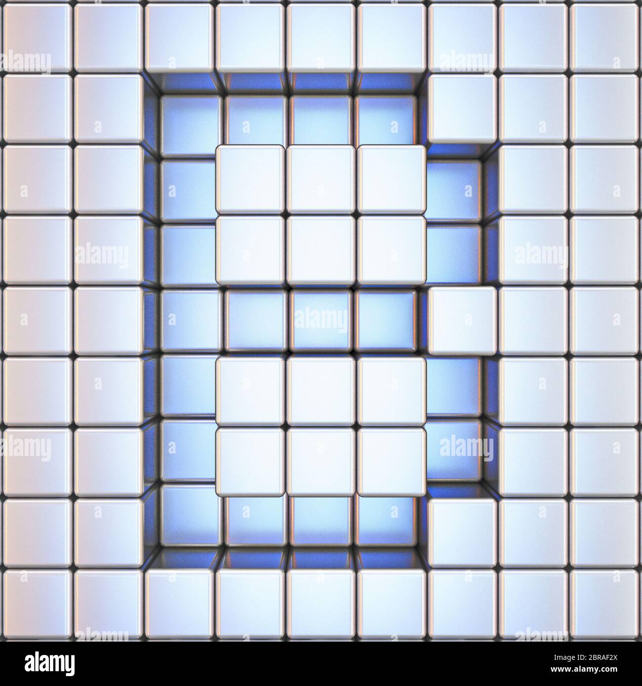 Cube grid Letter B 3D render illustration Stock Photo - Alamy