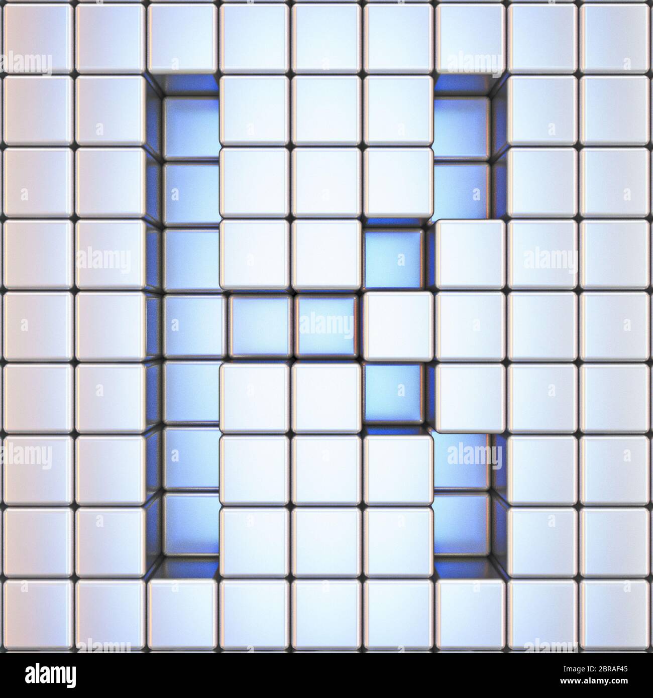 Cube grid Letter K 3D render illustration Stock Photo - Alamy