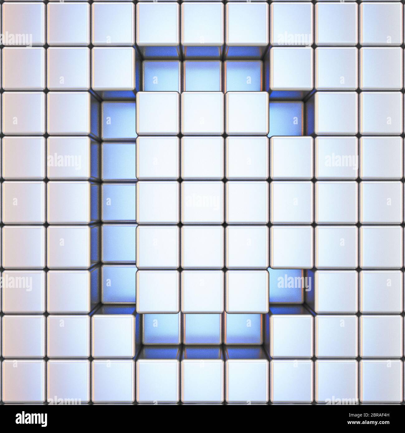 Cube grid Letter C 3D render illustration Stock Photo - Alamy