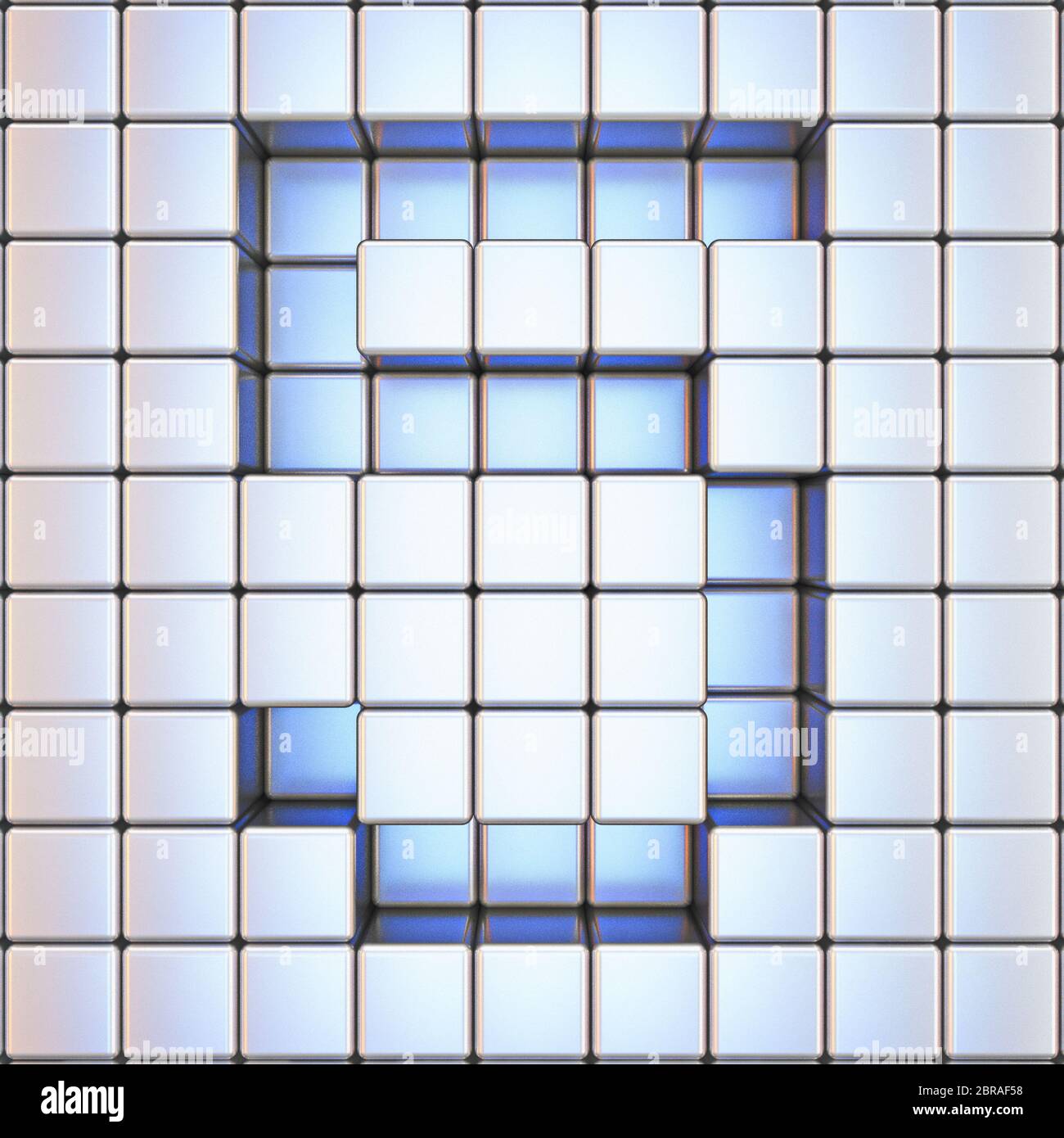 Cube grid Number 5 FIVE 3D render illustration Stock Photo - Alamy