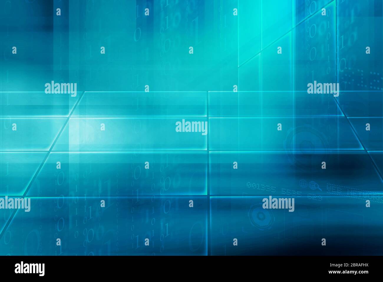 Abstract high-tech digital background, multi transparent surfaces with ...