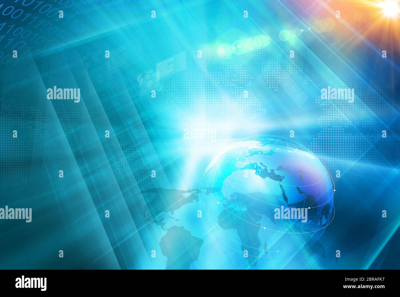 Best Global Connection Background Through the Digital World, Modern ...