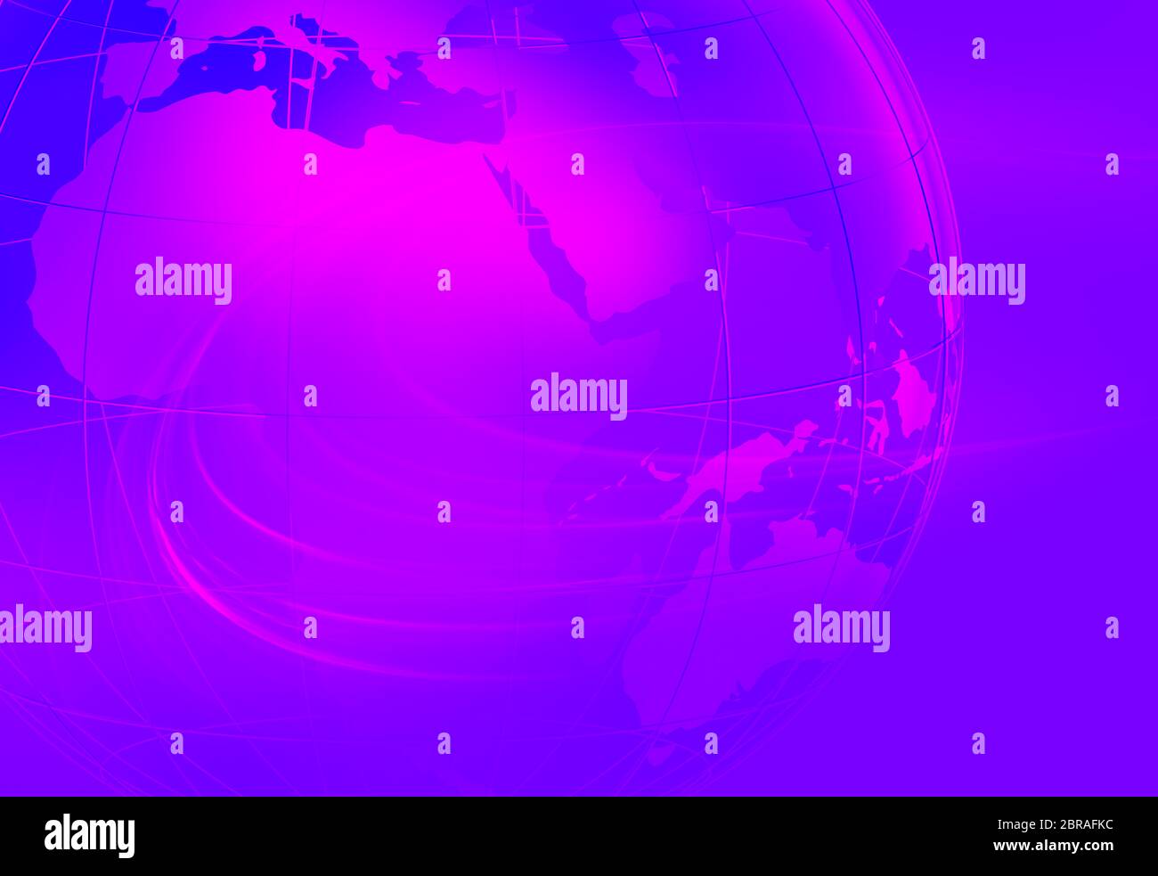 Big Earth Globe Purple Theme Background, Ready For News Text or Website ...
