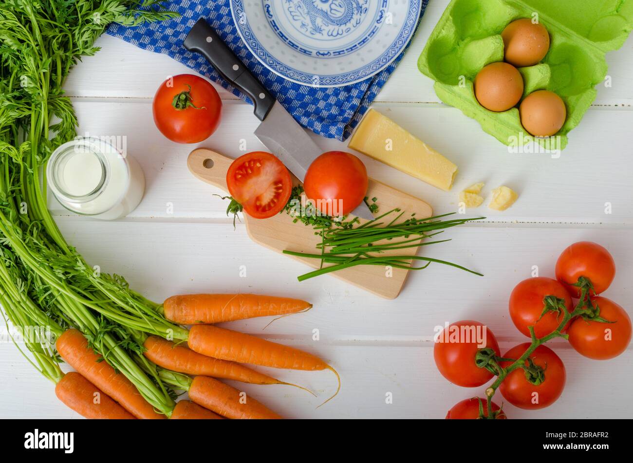 Spring vegetable, preparation, natur wake up, all healthy Stock Photo ...