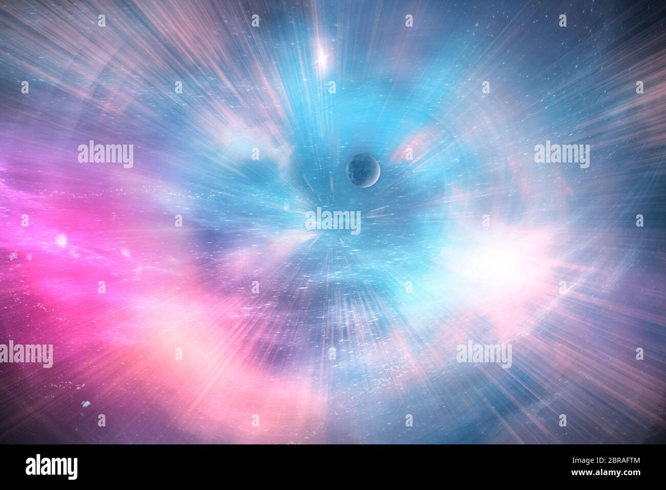 Celestial art, stars and galaxies in outer space showing the beauty of ...