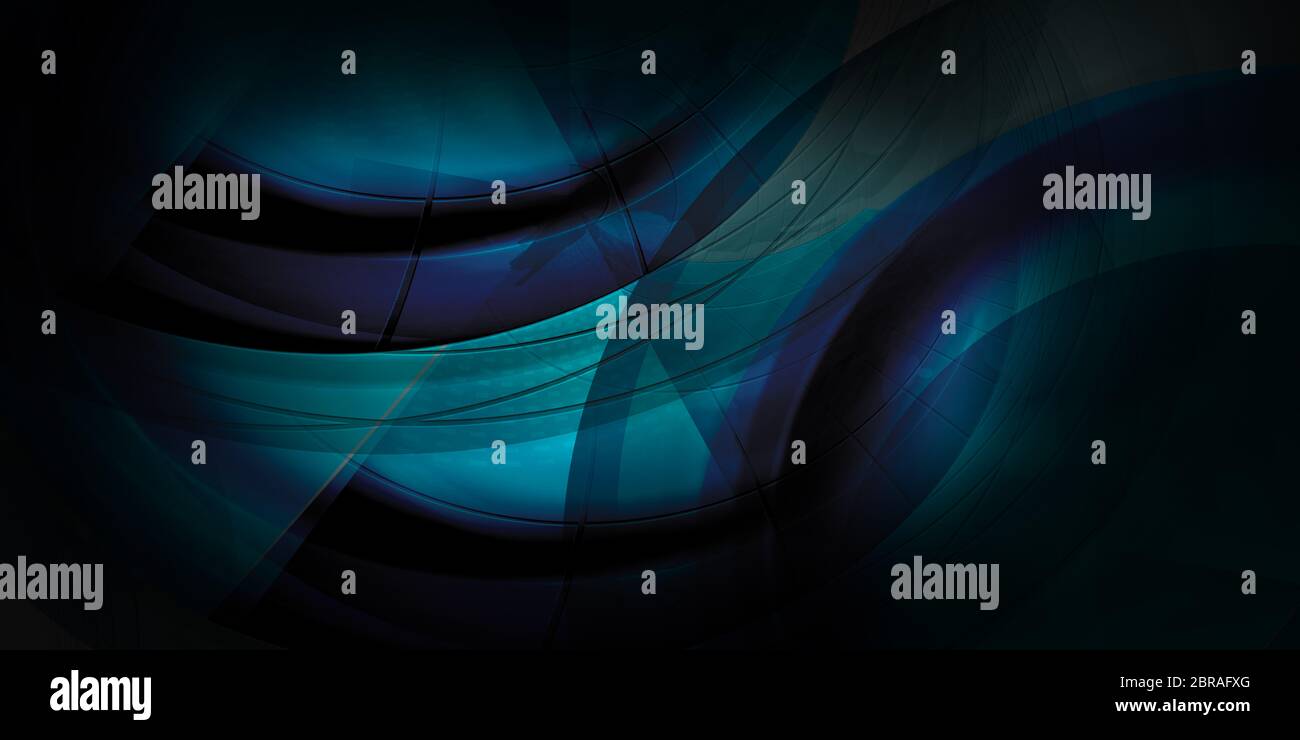 Dark blue abstract curves background useable for various design Stock ...
