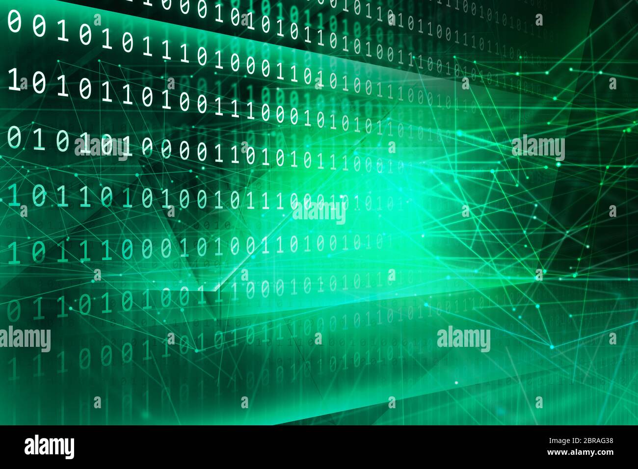 Digital binary code background, futuristic digital world connection concept Stock Photo - Alamy