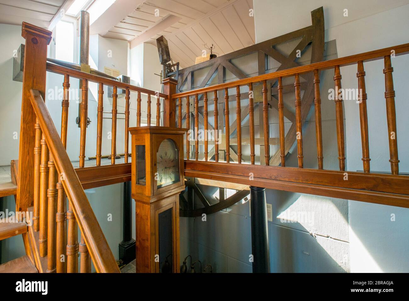 The attic observatory with old astronomical instruments in White Hall ...