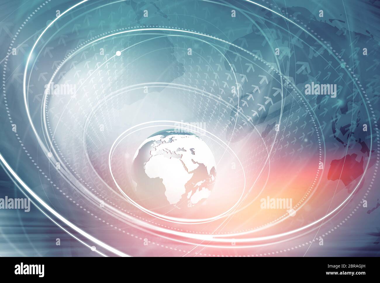 Global Internet Connection Background Through the Whole World Stock ...
