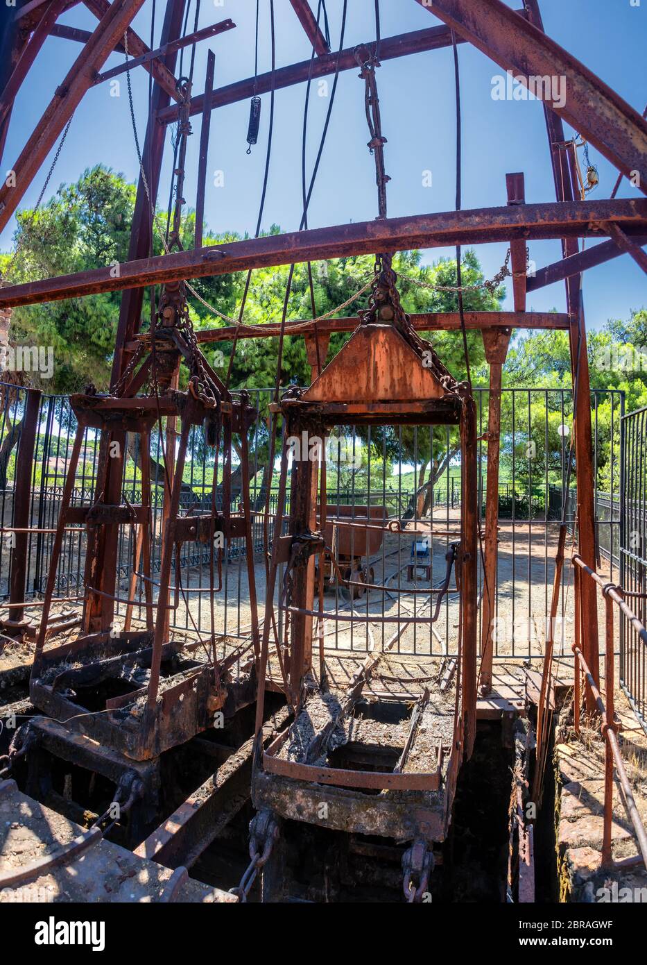 View of the Mineralogical Museum of Kamariza Agios Konstantinos Stock ...