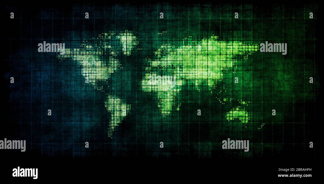 Political Instability on a Grunge World Map Stock Photo - Alamy