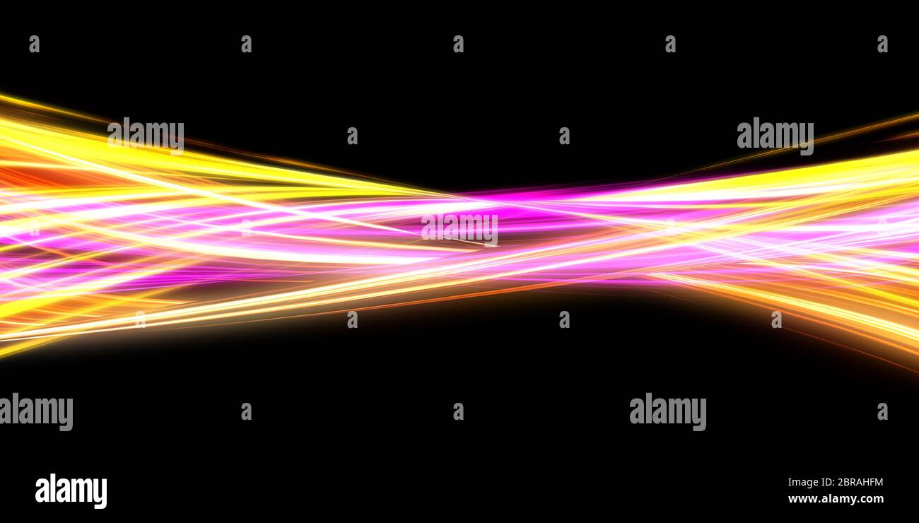 Technology and Connection Concept of Moving Energy Stripes Stock Photo ...