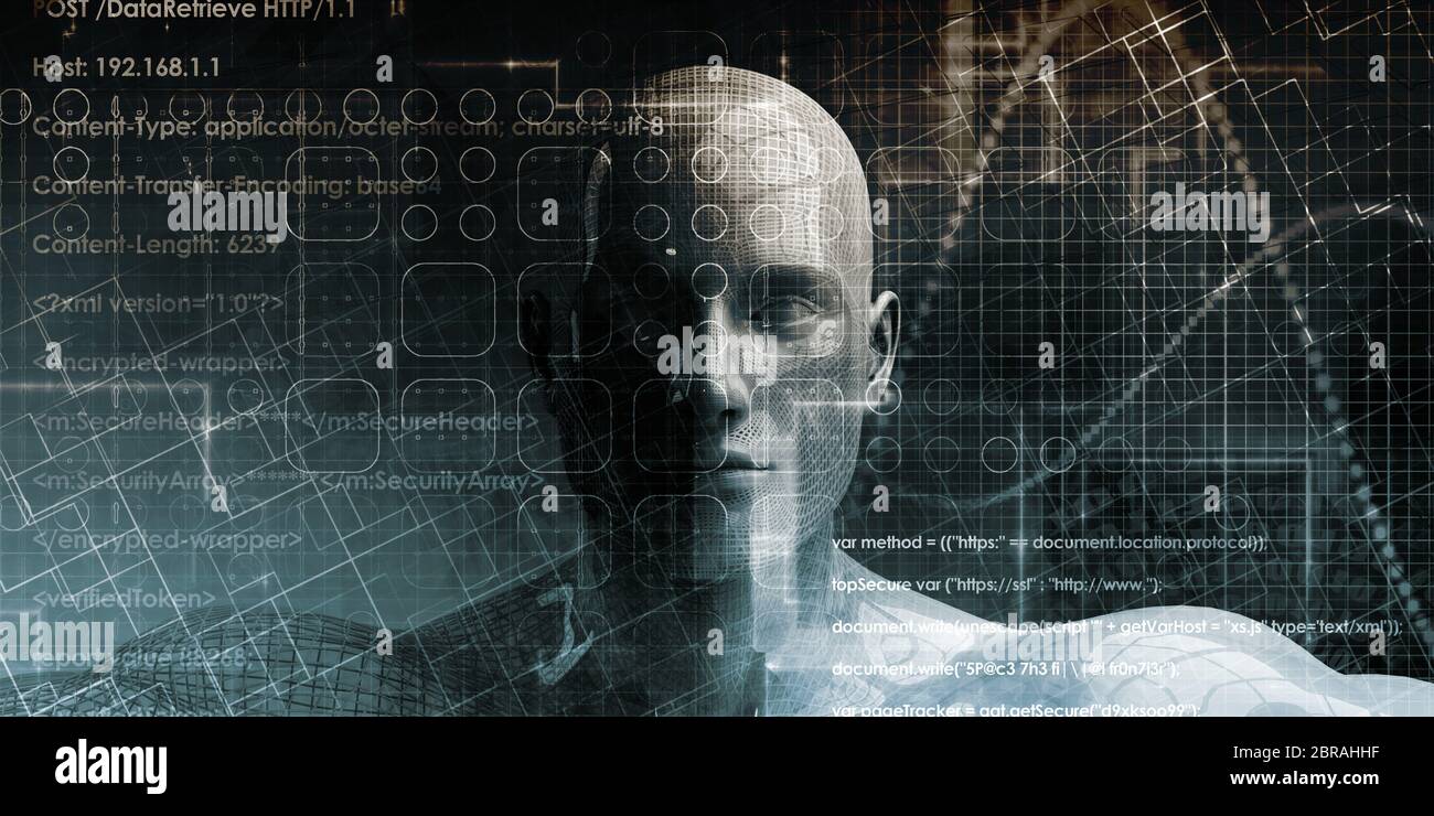 Digital Identity and Security Authentication as a Concept Stock Photo ...