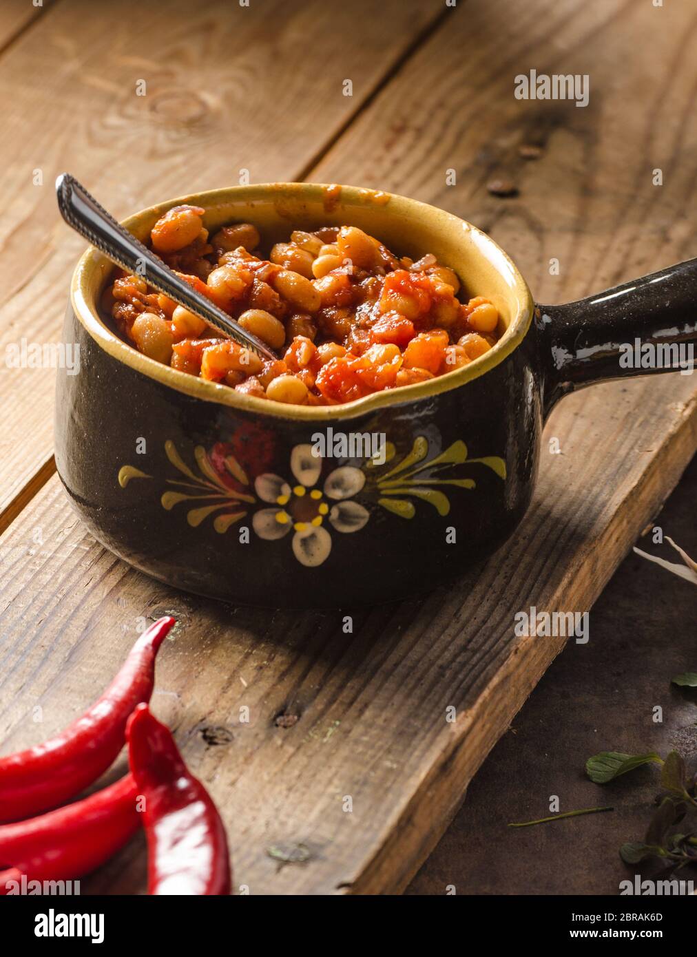 Bake beans with fluffy potato cakes, spicy and delicious breakfast ...