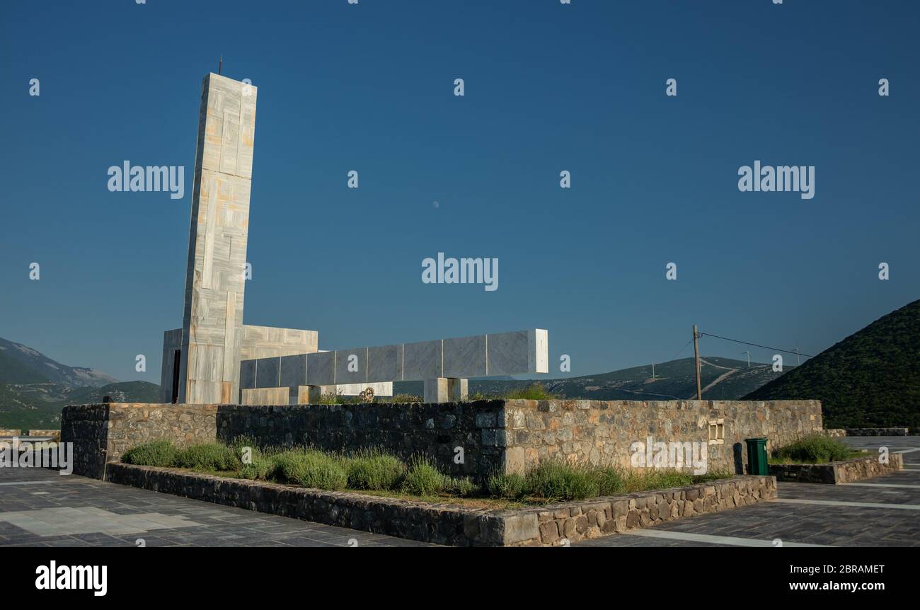 Distomo Massacre Memorial on October 14, 2012 in Distomo, Boeotia. The ...
