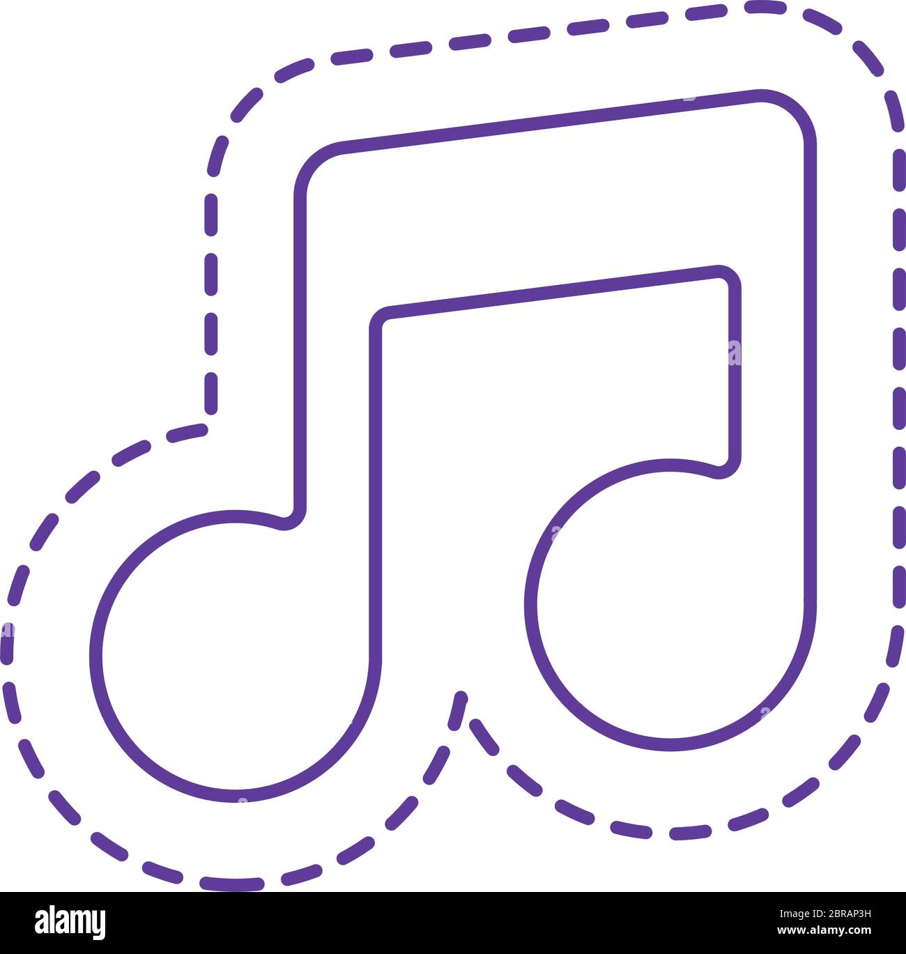 music note line style icon design, Cute patch expression emoticon and ...