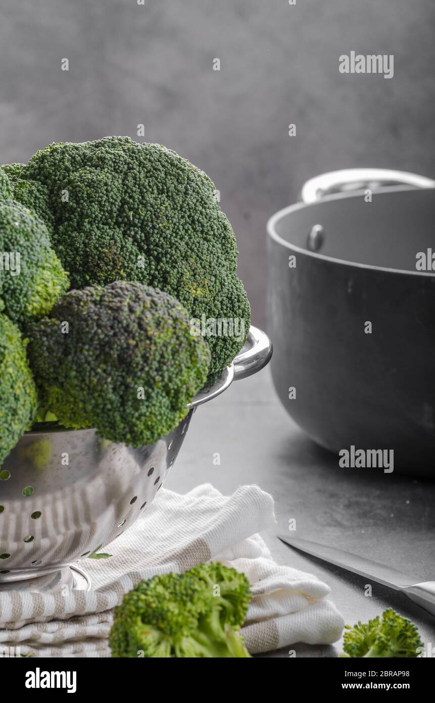 Broccoli vegetable raw picture, food photography, food styling Stock ...