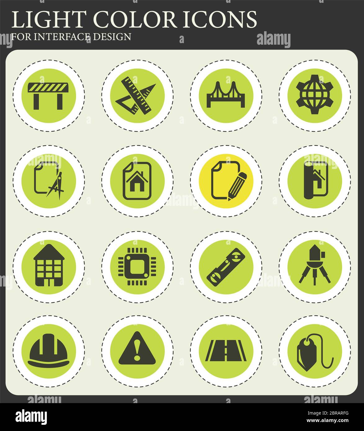engineering web icons for user interface design Stock Photo - Alamy