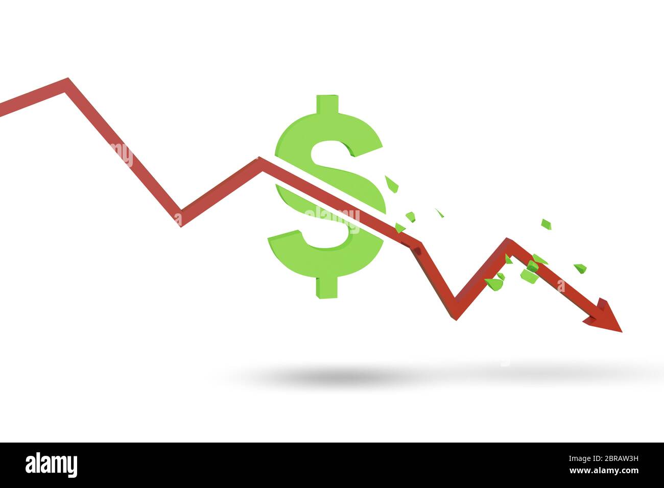 Concept of economic crisis and the dollar inflation Stock Photo - Alamy
