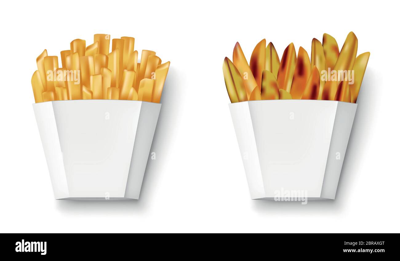 Potato wedge fries Stock Vector Images - Alamy