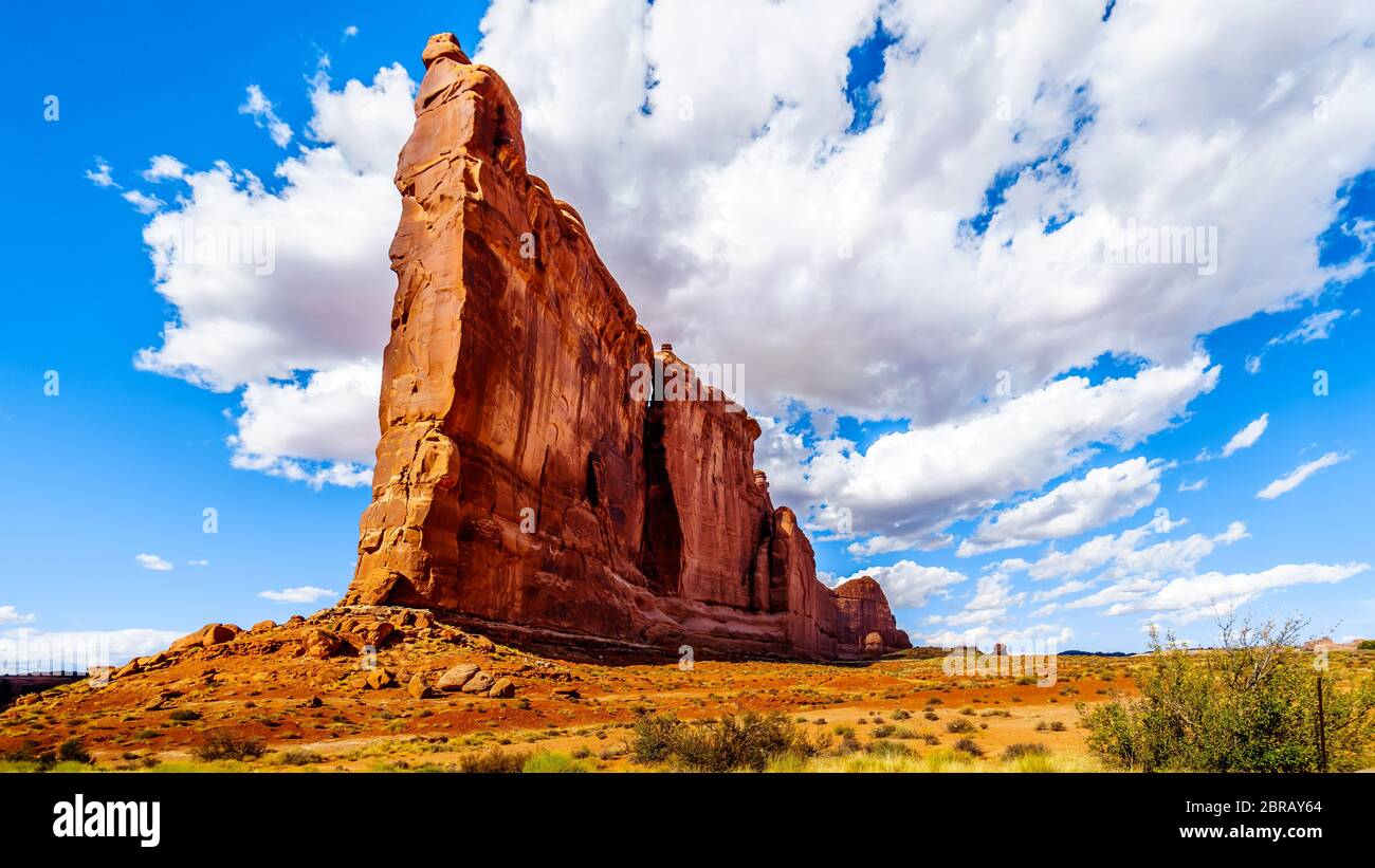 Tall and fragile sandstone Rock Fin names the Tower of Babel in the ...