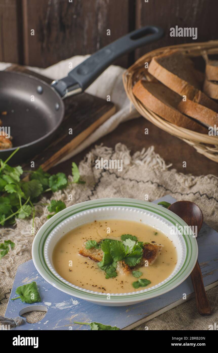 Delicious homemade soup, food photography, bio organic food Stock Photo ...