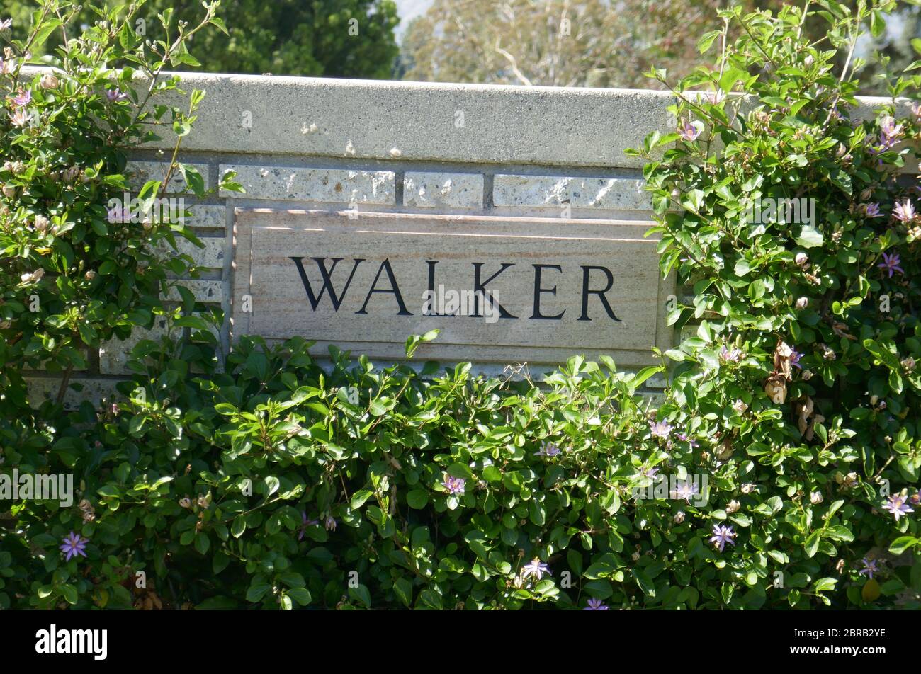 Los Angeles, California, USA 20th May 2020 A general view of atmosphere of Paul Walker's Grave ...