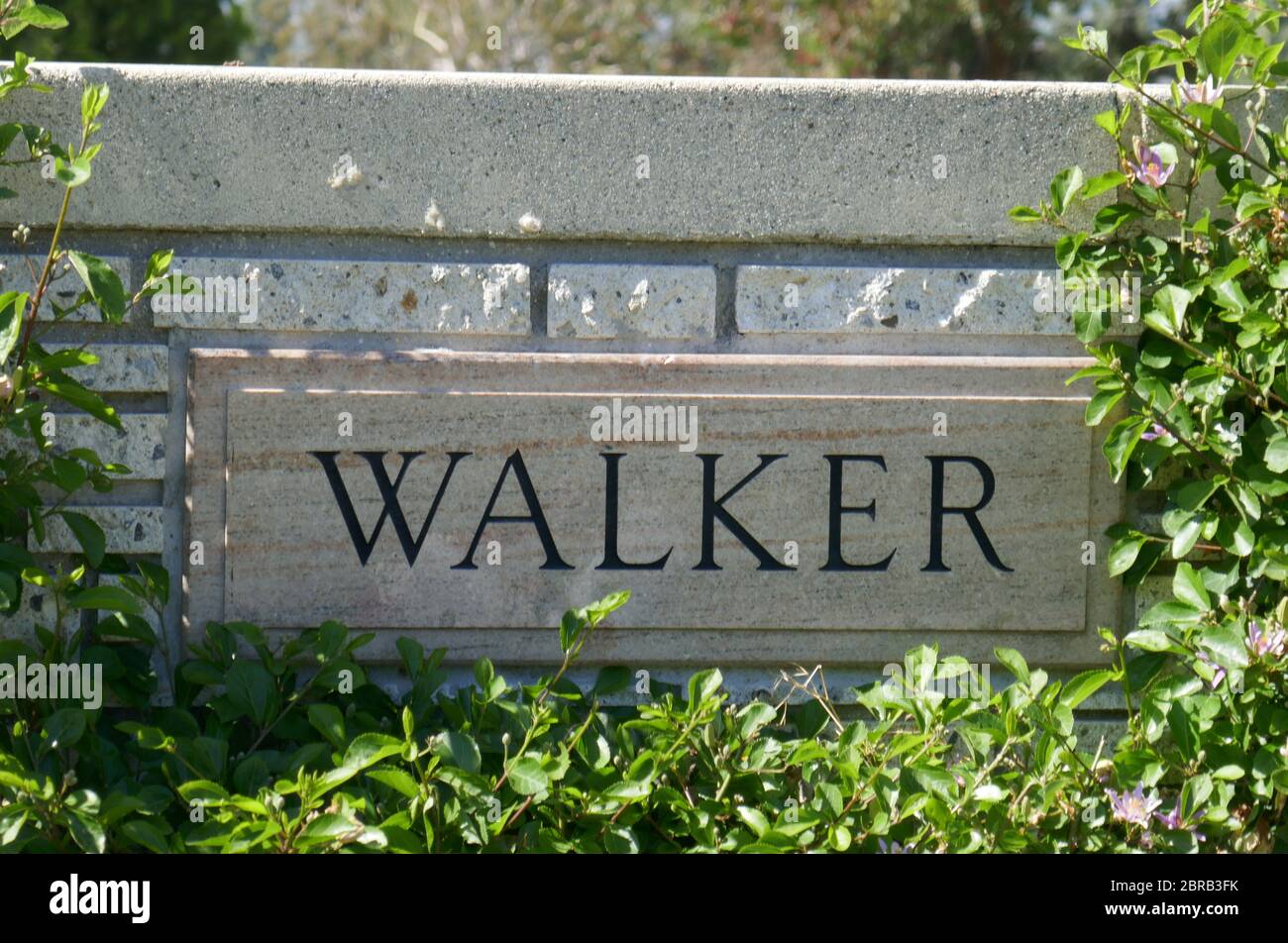 Los Angeles, California, USA 20th May 2020 A general view of atmosphere of Paul Walker's Grave ...