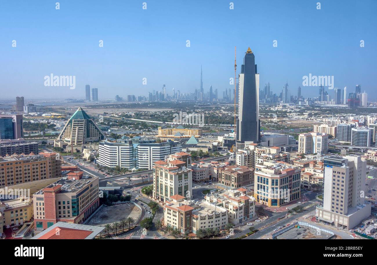 aerial view of Dubai in the United Arab Emirates Stock Photo - Alamy