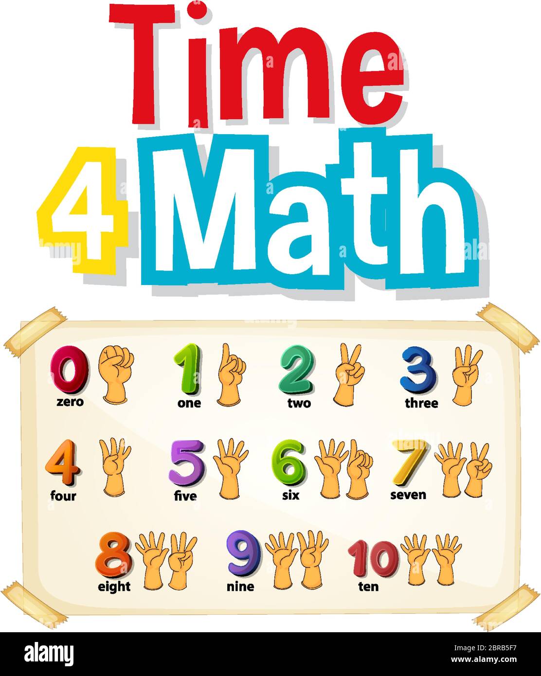 Counting number ten hand Cut Out Stock Images & Pictures - Alamy