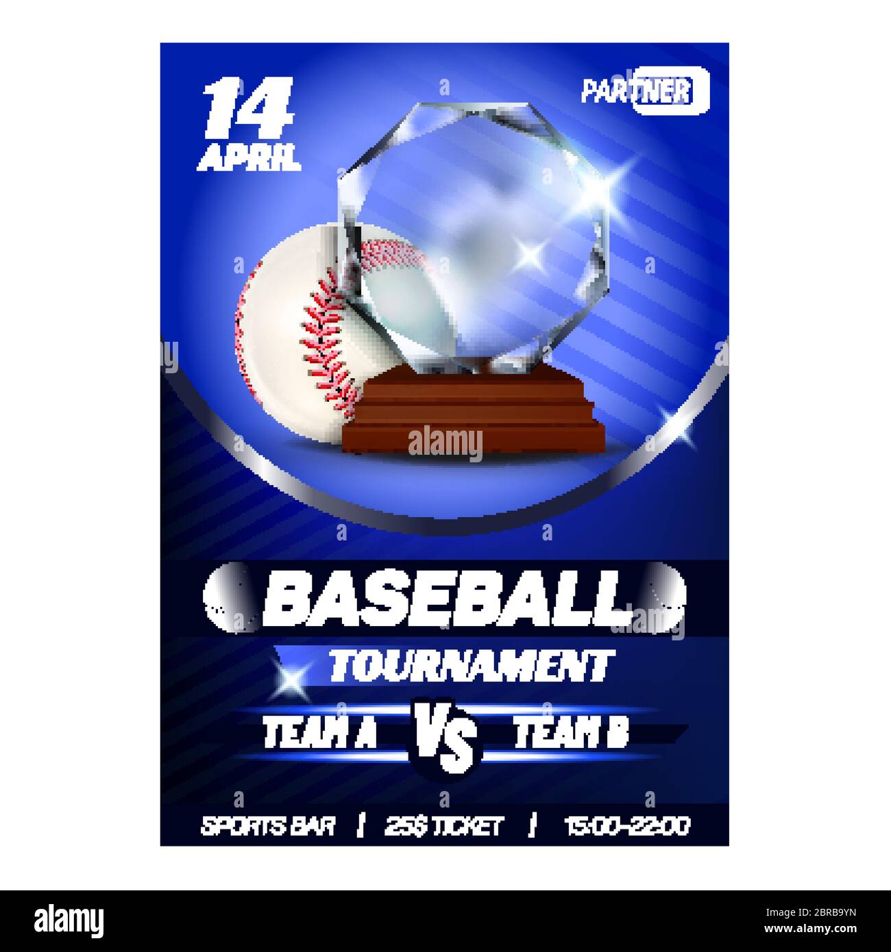 Baseball Regional Sportive Award Poster Vector Stock Vector Image & Art ...
