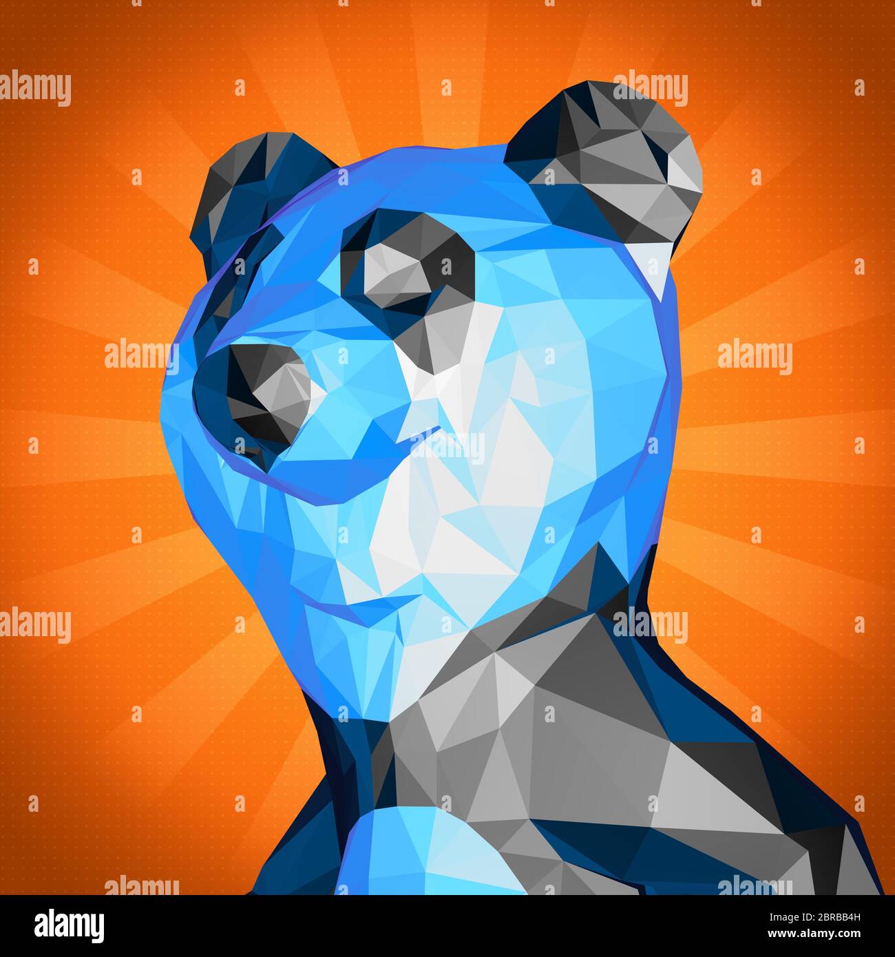 Panda low poly hi-res stock photography and images - Alamy