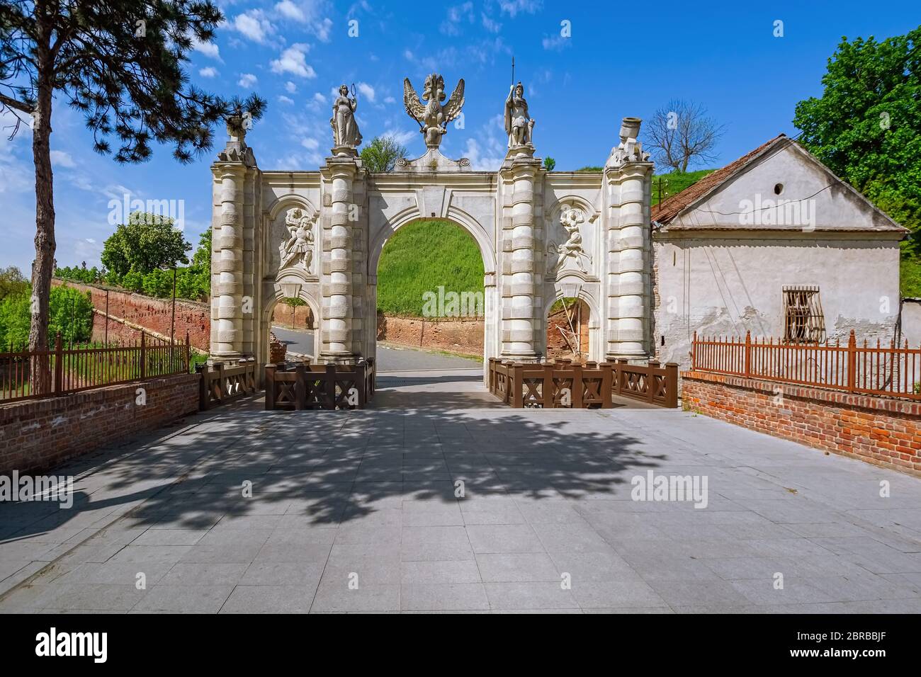 First Gates of Romanian Fortress - Alba Carolina Citadel Stock Photo ...