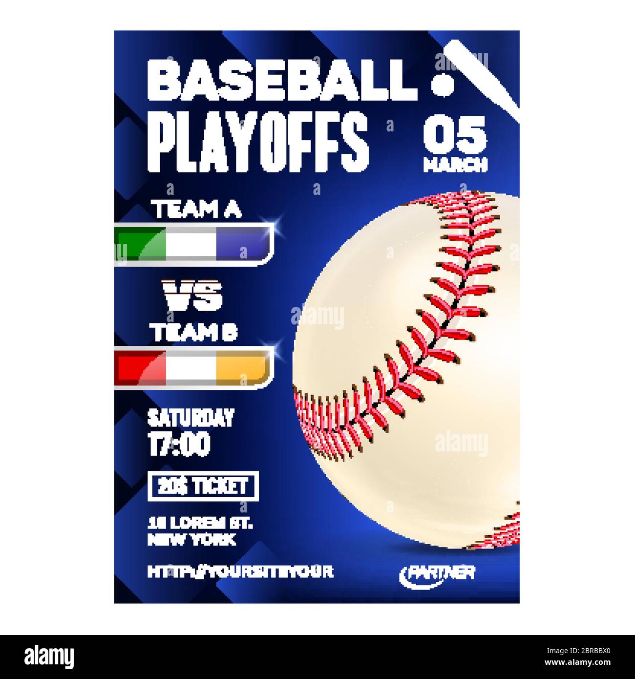Baseball concept vertical Stock Vector Images - Alamy