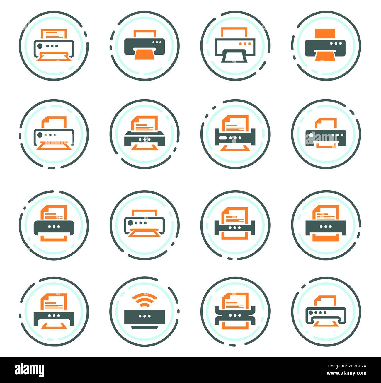Print web icons for user interface design Stock Photo - Alamy