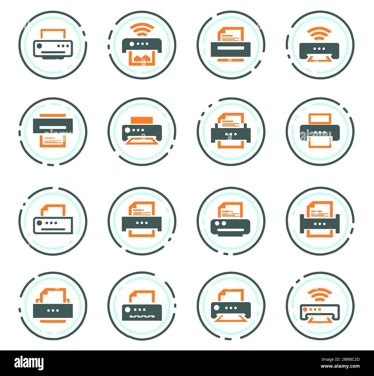 Print web icons for user interface design Stock Photo - Alamy