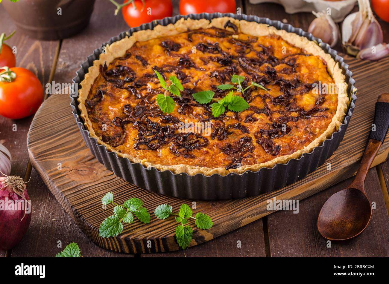 Delish quiche onion, food stylid photo, delish taste, ready for your ...