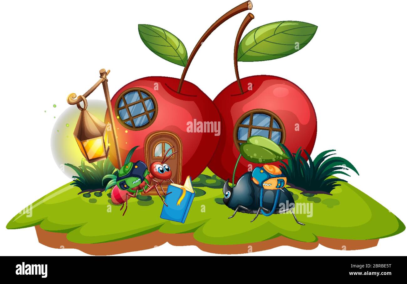 Insect student in fairy school illustration Stock Vector Image & Art ...