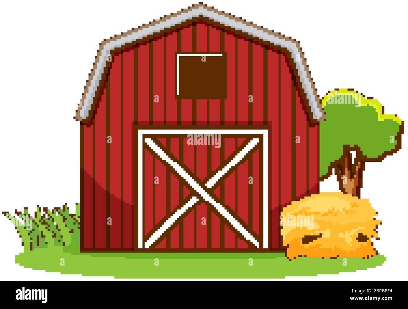 Red Barn Illustration