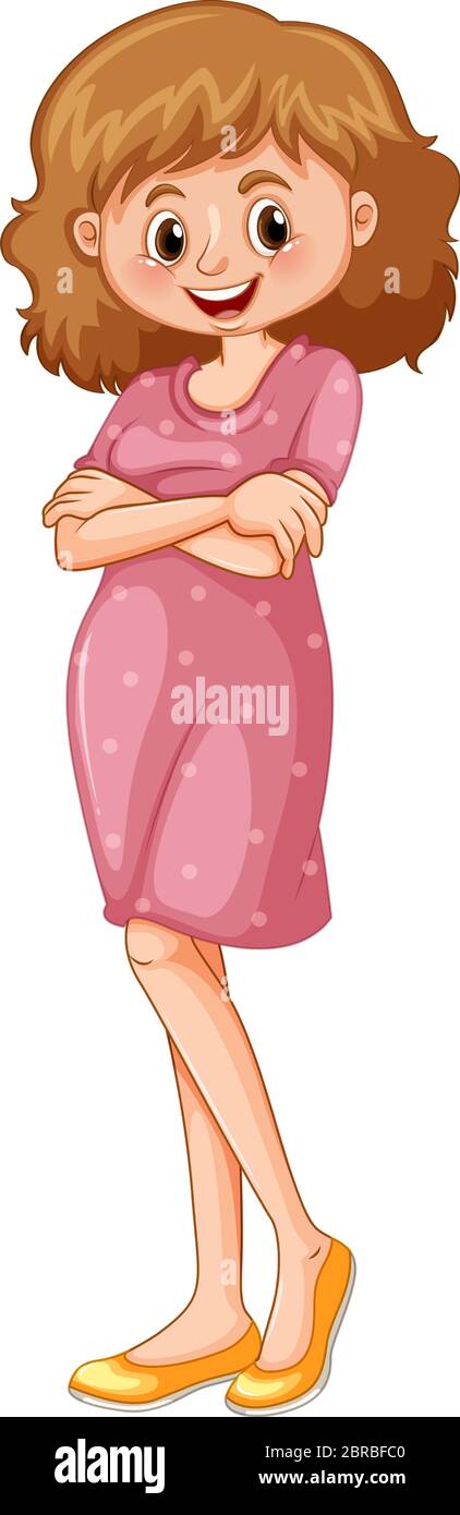 Cute woman cartoon character illustration Stock Vector Image & Art - Alamy